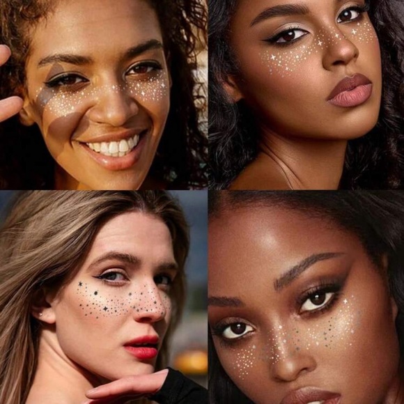 Rebellious Rose | Makeup | 3 Sheets Star Freckles Temporary Tattoos ...